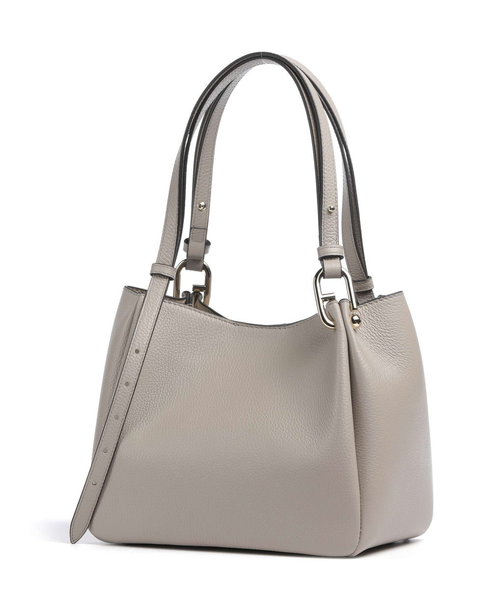 Furla Nuvola M Beuteltasche genarbtes Leder cachemire gray - WB02020 ...