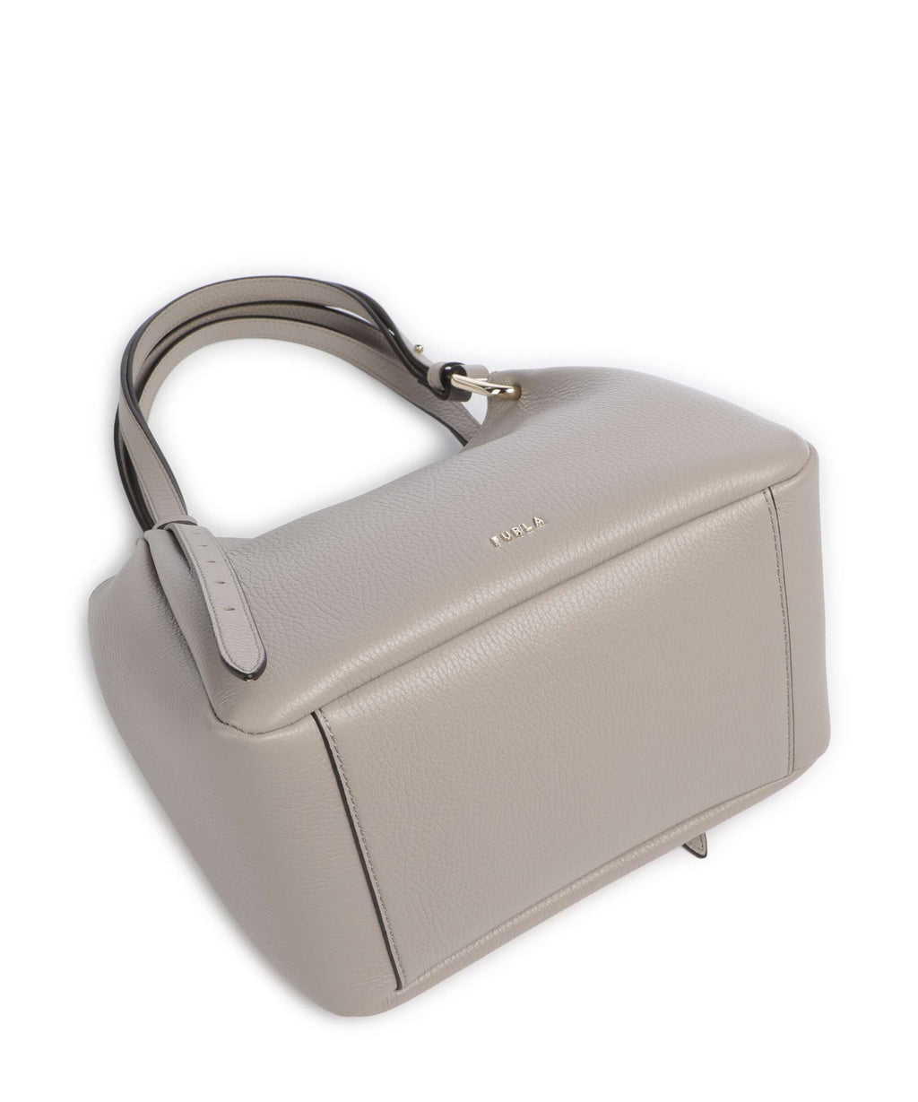 Furla Nuvola M Beuteltasche genarbtes Leder cachemire gray - WB02020 ...